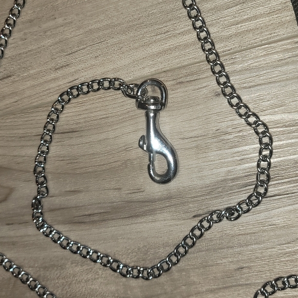 Top Paw | Dog | Top Paw Chain Leash 4 Ft Long Silver And Black Nwot ...